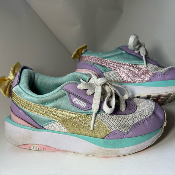Puma | Shoes | Puma X Lol Big Kid Size C Girls Rainbow Sparkle Sneakers ...